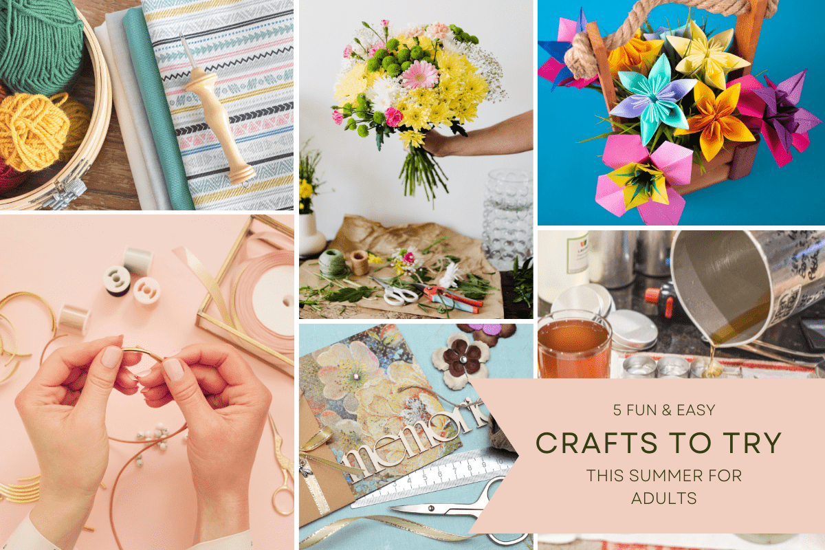 5 Fun & Easy Crafts To try this summer for Adults - Stitched To Style