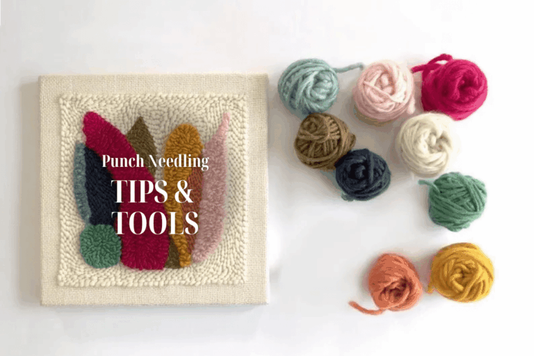 Tips & Tools to make your Punch Needling project easier - Stitched To Style