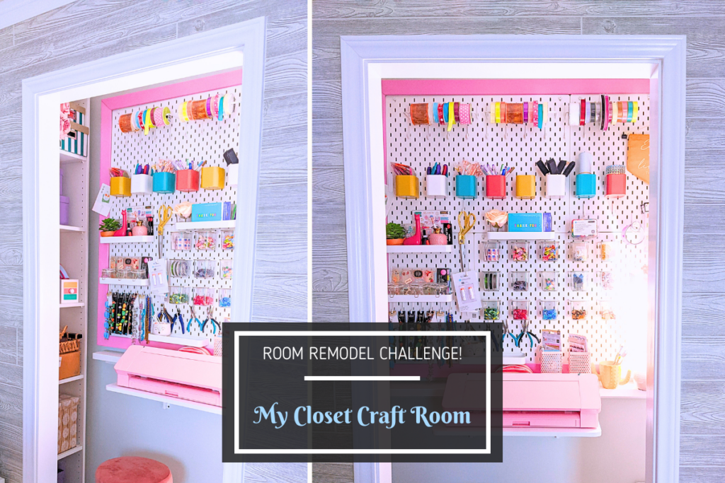 How I Transformed my Office Closet into a Sit-Down Closet Craft Room ...