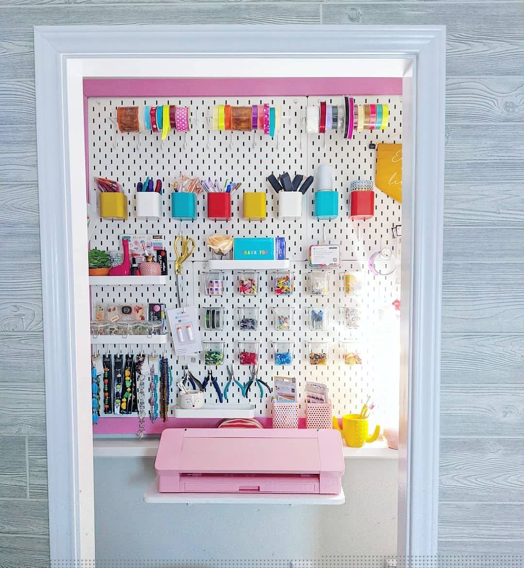How I Transformed my Office Closet into a Sit-Down Closet Craft Room ...